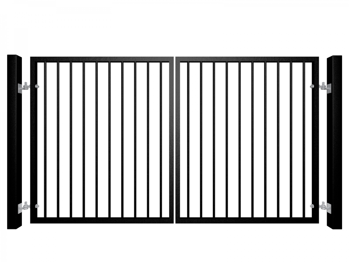 Straight Top Swinging Metal Gate | ELEX GATES