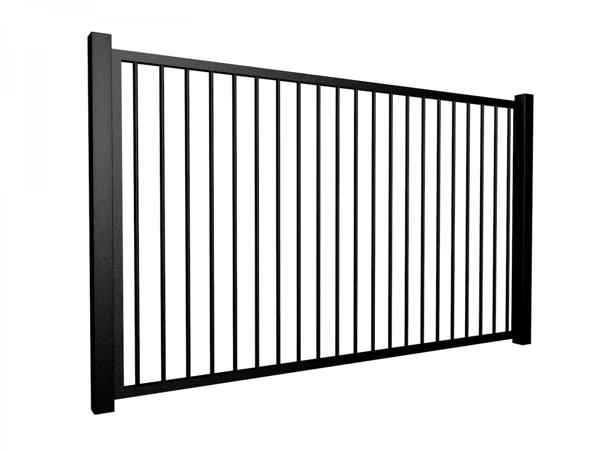 Straight Top Sliding Metal Gate - Manual & Automated | ELEX GATES
