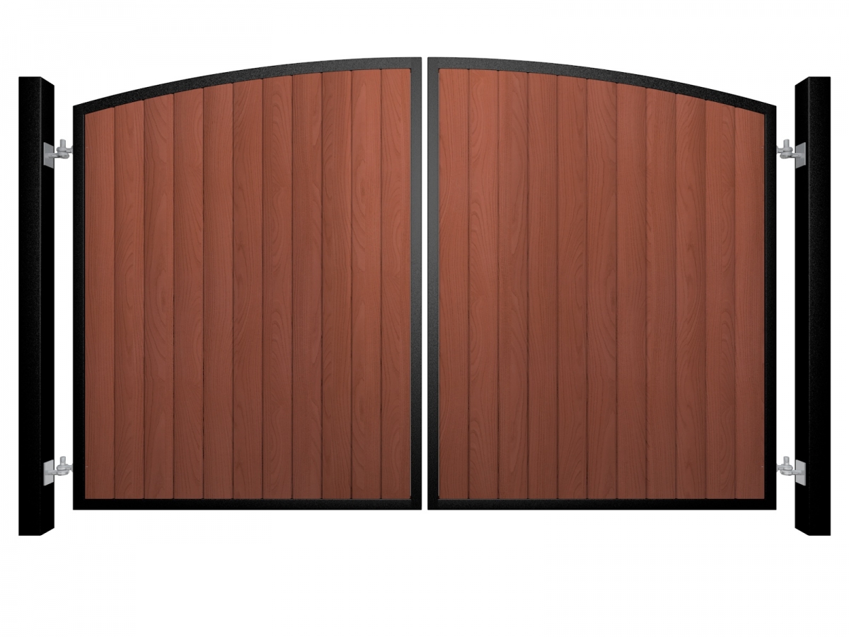 Arch Top Swinging Metal Framed Gate | ELEX GATES