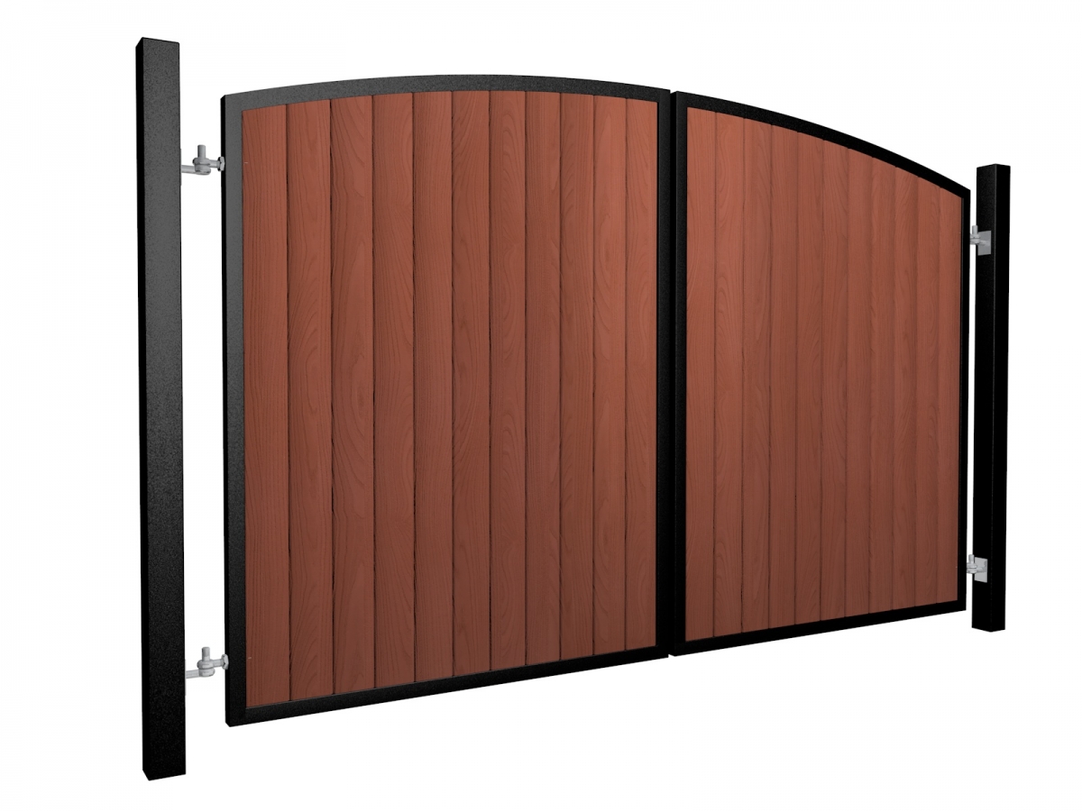 Arch Top Swinging Metal Framed Gate | ELEX GATES