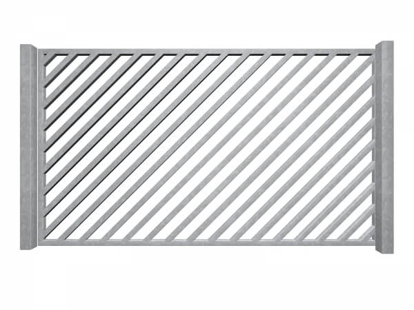 Commercial Diagonal Box Section Gate | ELEX GATES