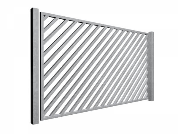 Commercial Diagonal Box Section Gate | ELEX GATES