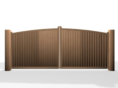 Arch Top Swinging Wooden Gate, Manual & Automated | ELEX GATES